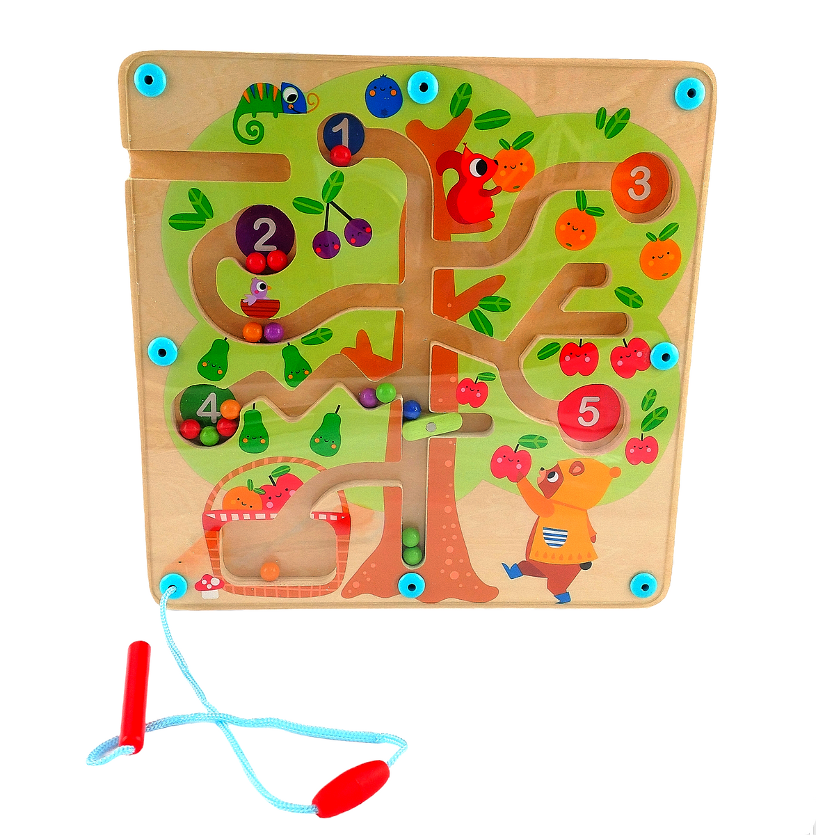 Magnetic Counting Maze Tree - Tooky Toy – Katsu Kids