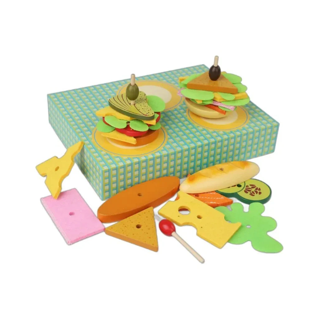 Wooden Sandwich Platter Stacker – Katsu Kids