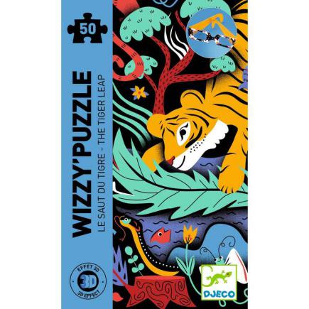 Djeco 3D Puzzle with Glasses - Tigers Leap – Katsu Kids