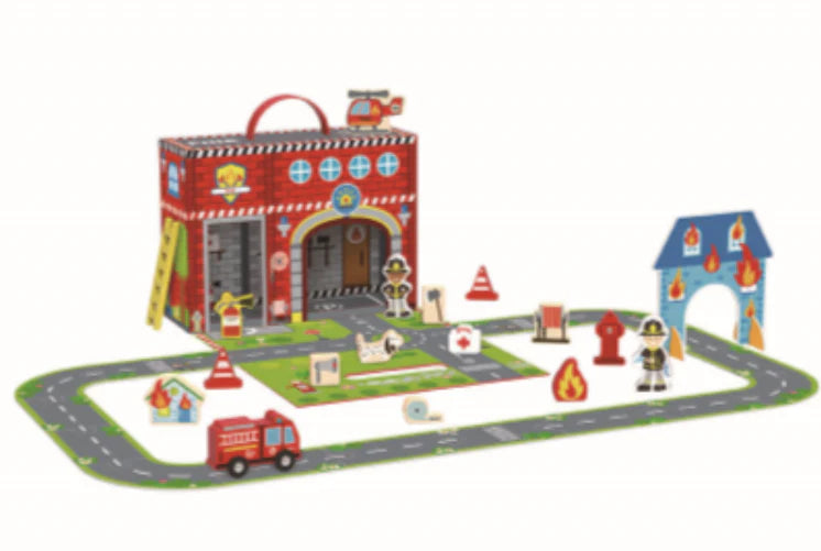 Fire Station Box - Tooky Toy – Katsu Kids