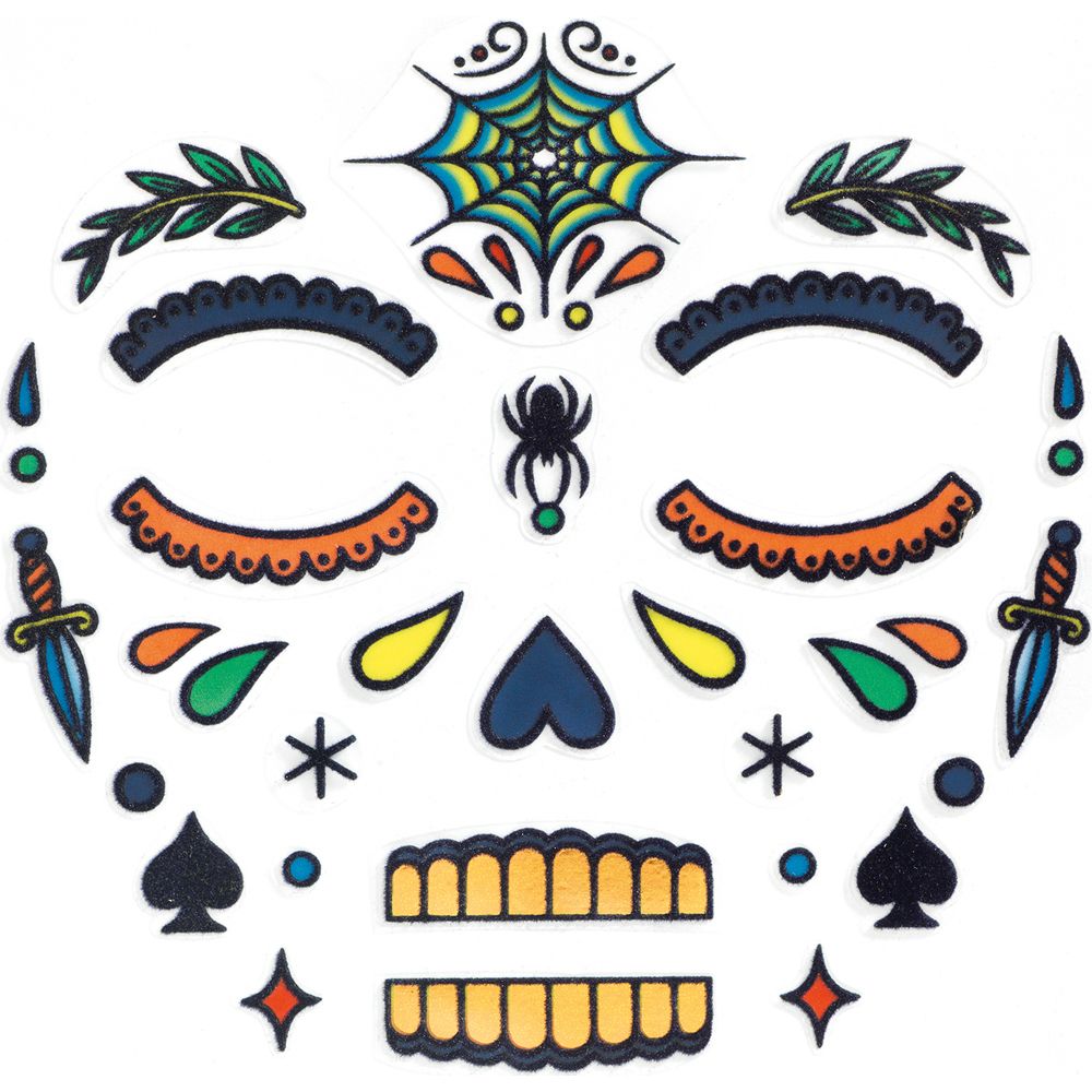 Skull Face Stickers - Djeco – Katsu Kids