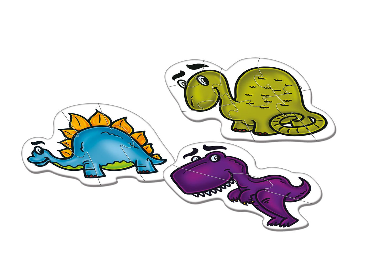 Progressive Toddler Puzzle - Dinosaurs - Wise Owl – Katsu Kids