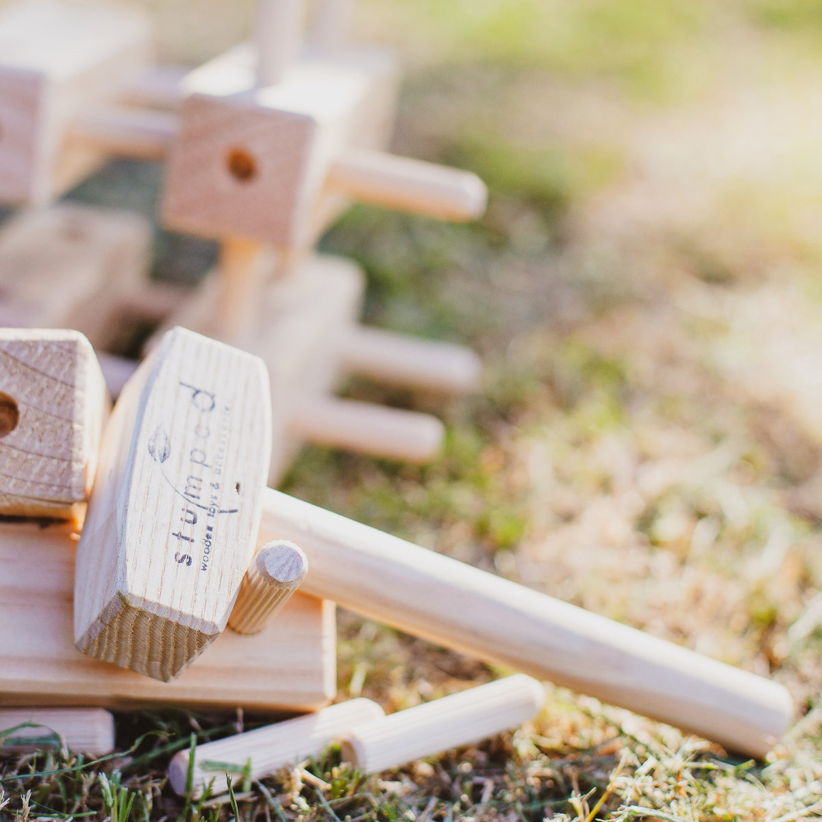 Pine & Ash Wooden Hammer : Stumped – Katsu Kids